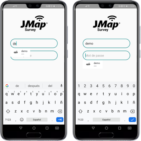Ouvrir une session - JMap Survey 7 Kathmandu